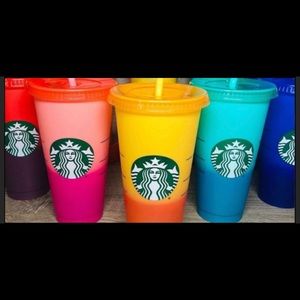 Starbucks | Kitchen | Starbucks 220 Color Changing Reusable Cup | Poshmark